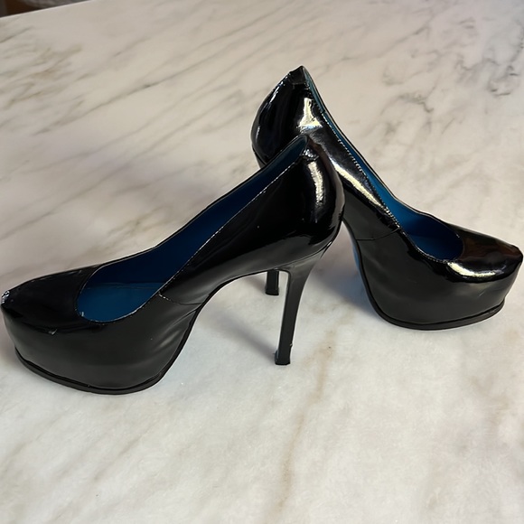 Yves Saint Laurent | Shoes | Ysl Sky High Platform Heels In Patent ...